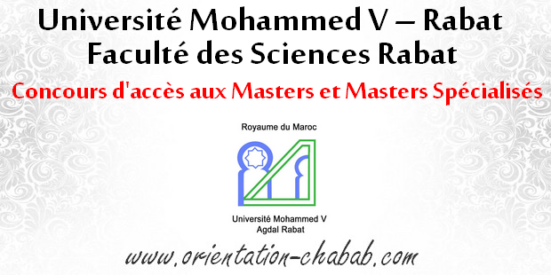 Masters et Masters Spécialisés à la FS Rabat 2020-2021